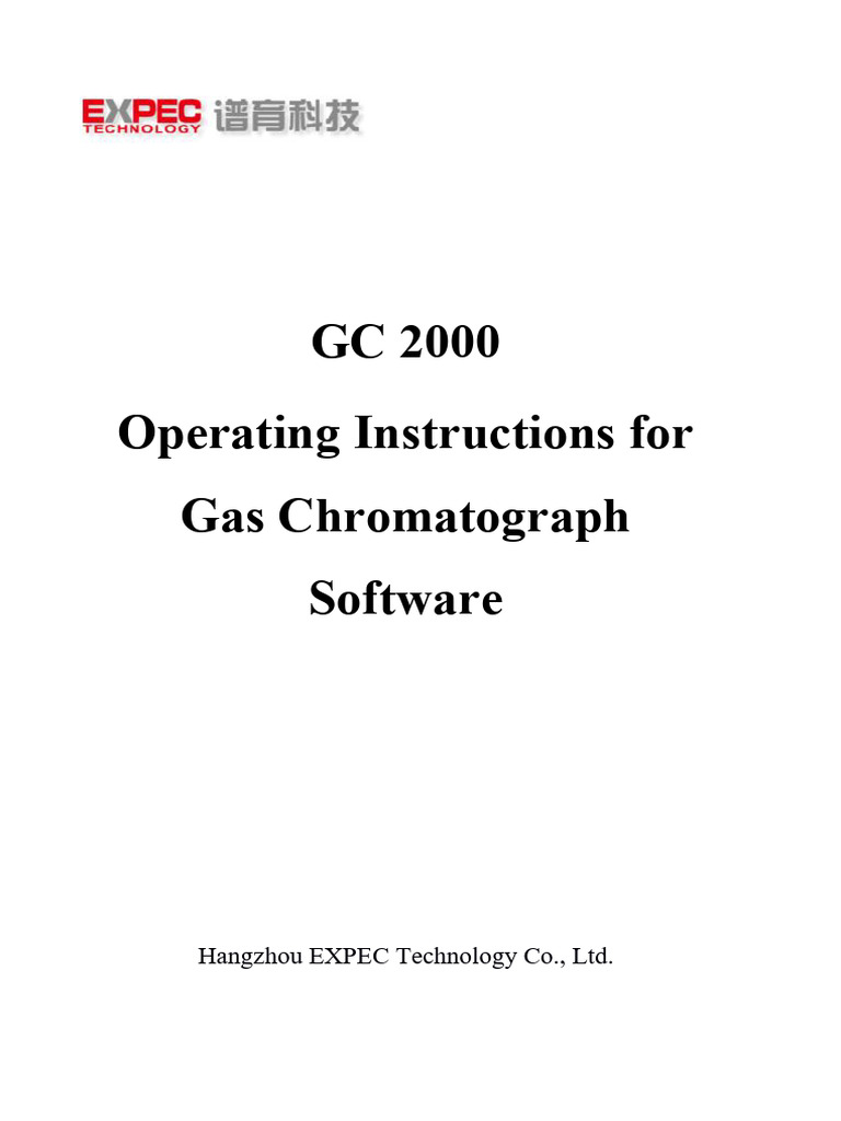 GC 2000 Gas Chromatograph Software Guide | PDF | Gas Chromatography ...