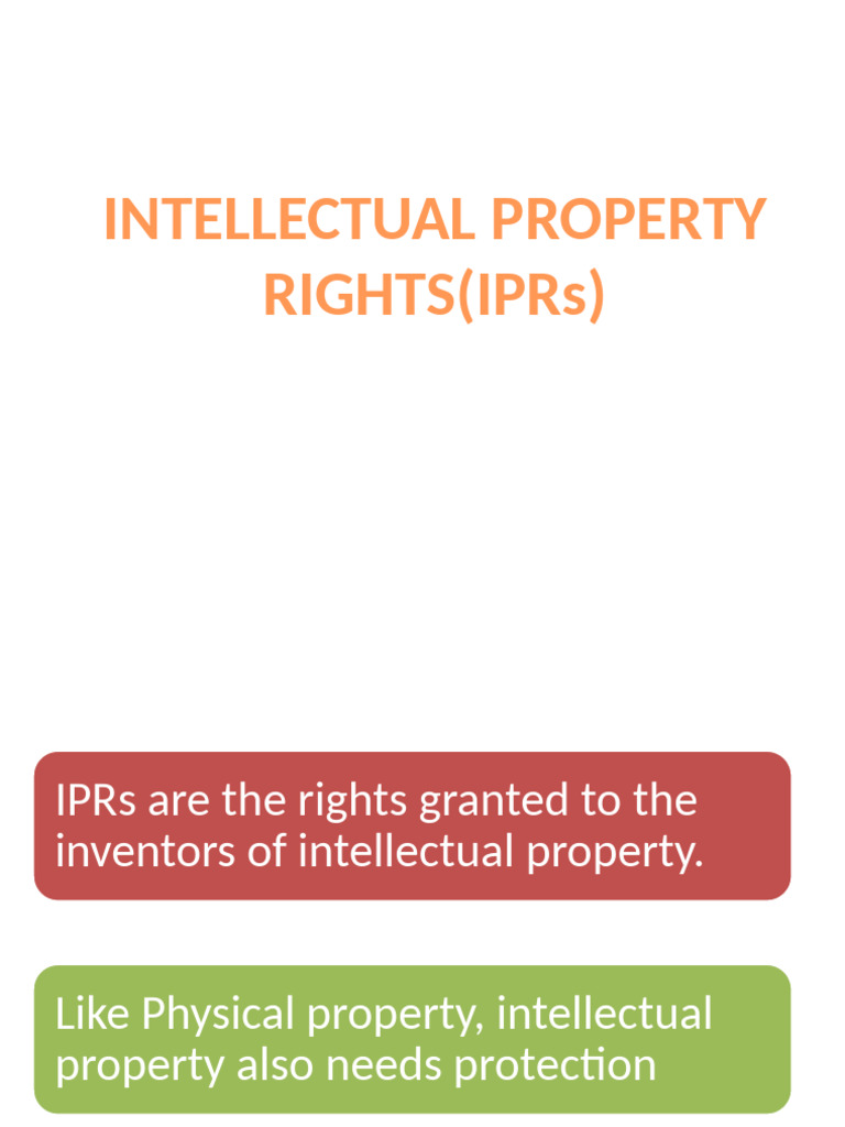 Intellectual Property Rights | PDF | Patent | Patent Application