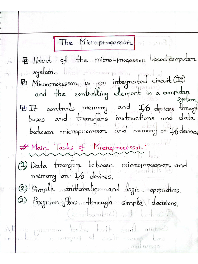 Microprocessor and Interfacing Full Course by Sawrav Turjo '18 Batch | PDF