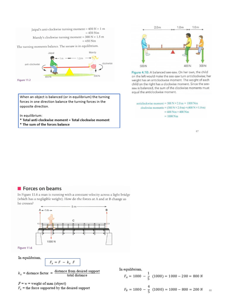 Note - Unit 1 - Motion - Balancing | PDF
