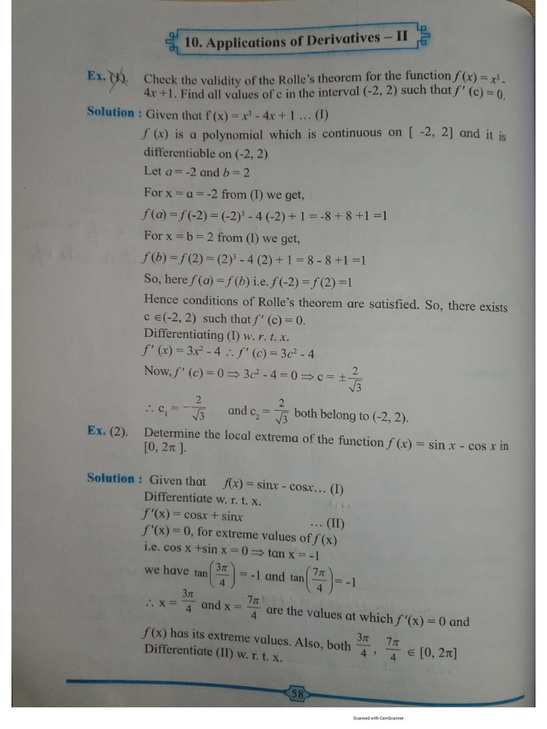 Pract 10 - App. of Deri II | PDF