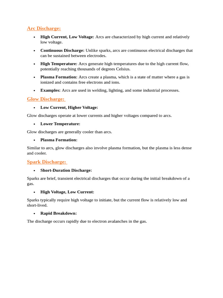 Lecture 3a Types of Discharge | PDF