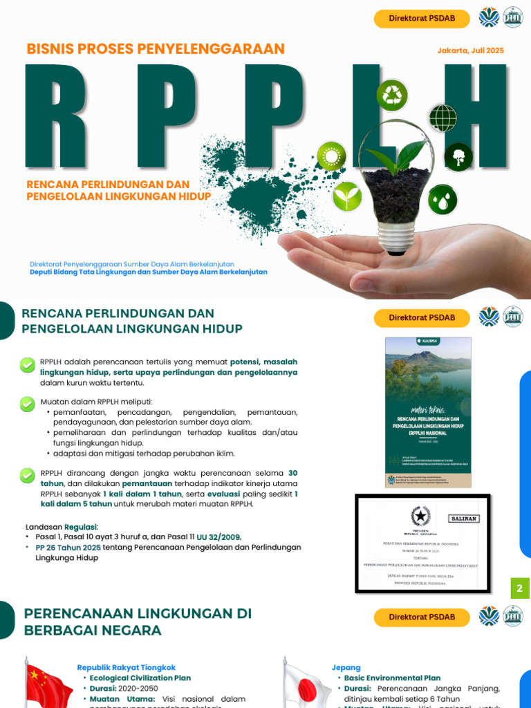 3. Bisnis Proses Penyelenggaraan RPPLH | PDF
