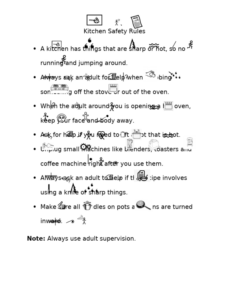 Kitchen Safety Rules | PDF