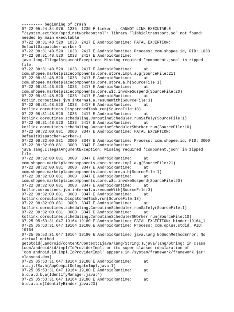 standby_android_log_2024_0725_174639 | PDF | Operating System Technology | Software Development