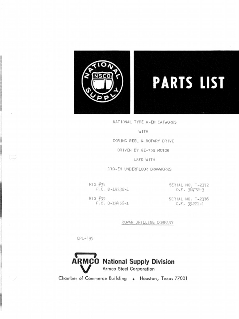 GE-752 Drive Motor Installation Guide | PDF | Screw | Machines