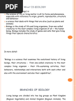 Introduction To Biology Full Notes | PDF | Biology | Organisms