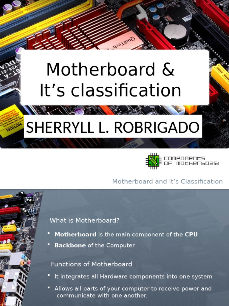TOPIC 4 Motherboard-And-Its-Classification | PDF | Video Game Platforms ...