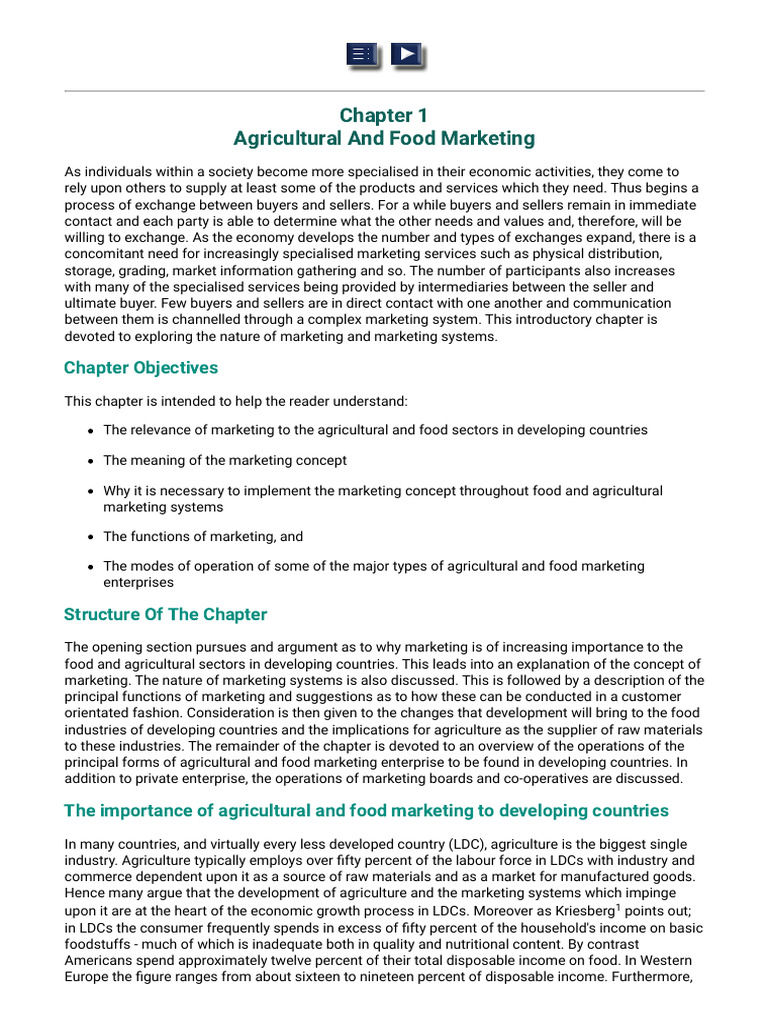 Unit 1 Sem 2 Agricultural and Food Marketing Management | PDF ...