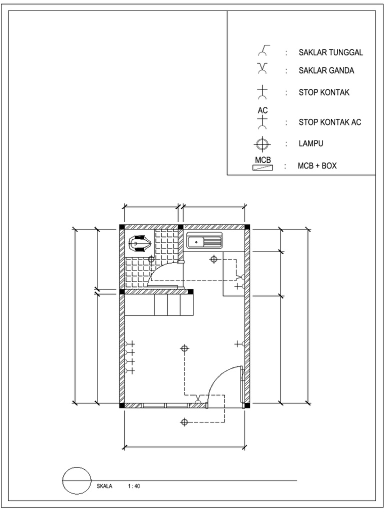 Denah Instalasi Listrik Rumah 2 Lantai | PDF