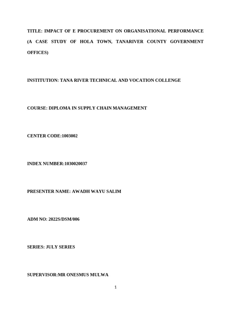 Awadh Wayu Salim Project | PDF | Methodology | Qualitative Research