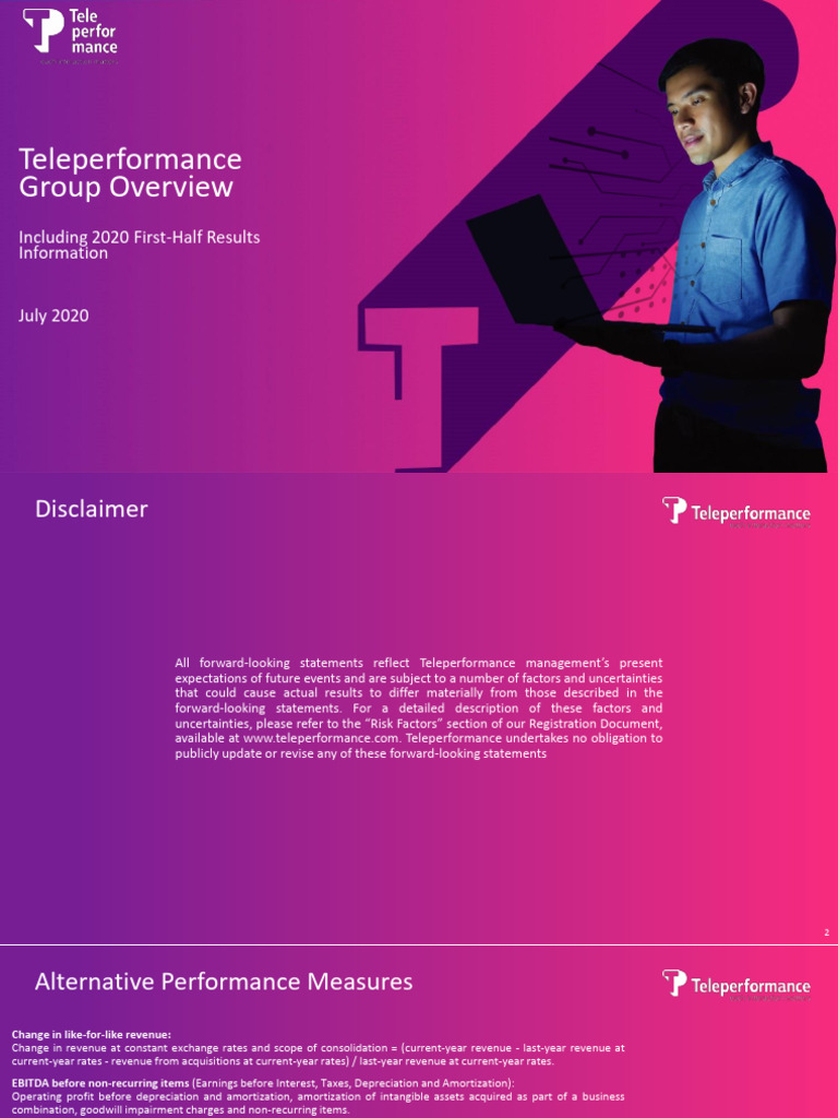 Teleperformance Group Overview H1 2020 | PDF | Income Statement | Goodwill (Accounting)