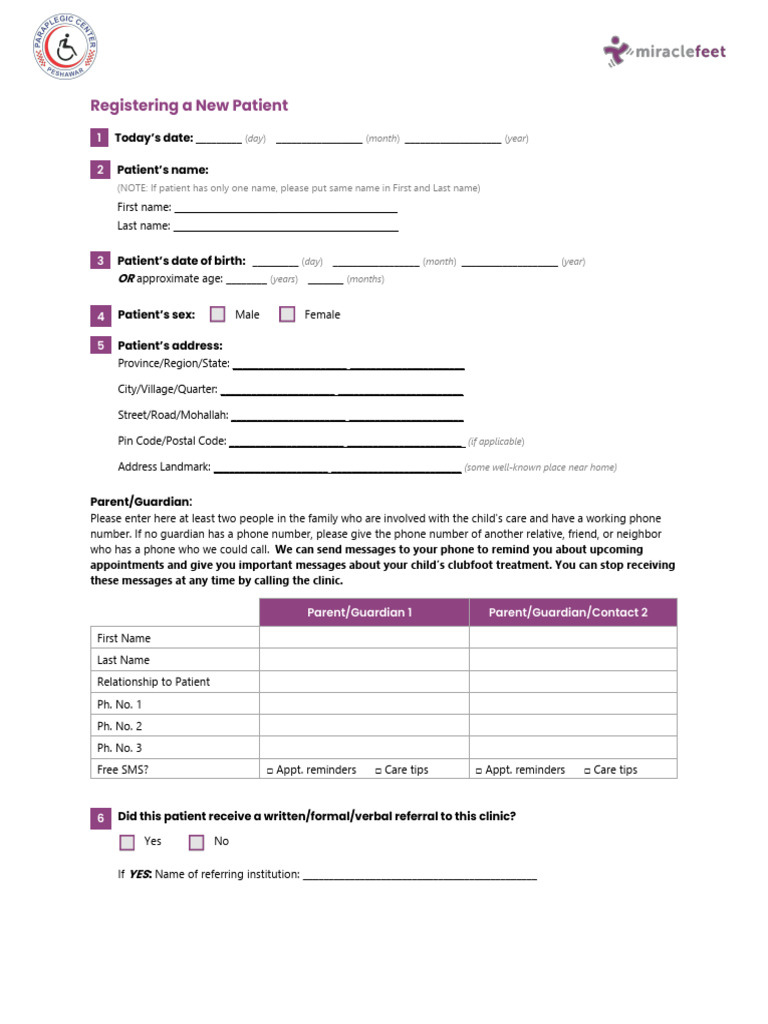 Registration Form PCP 350045001 To 82050 | PDF | Musculoskeletal System ...