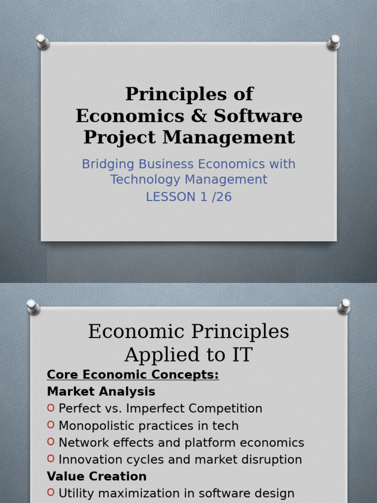 Economic Principles in Software Development | PDF | Economics | Demand