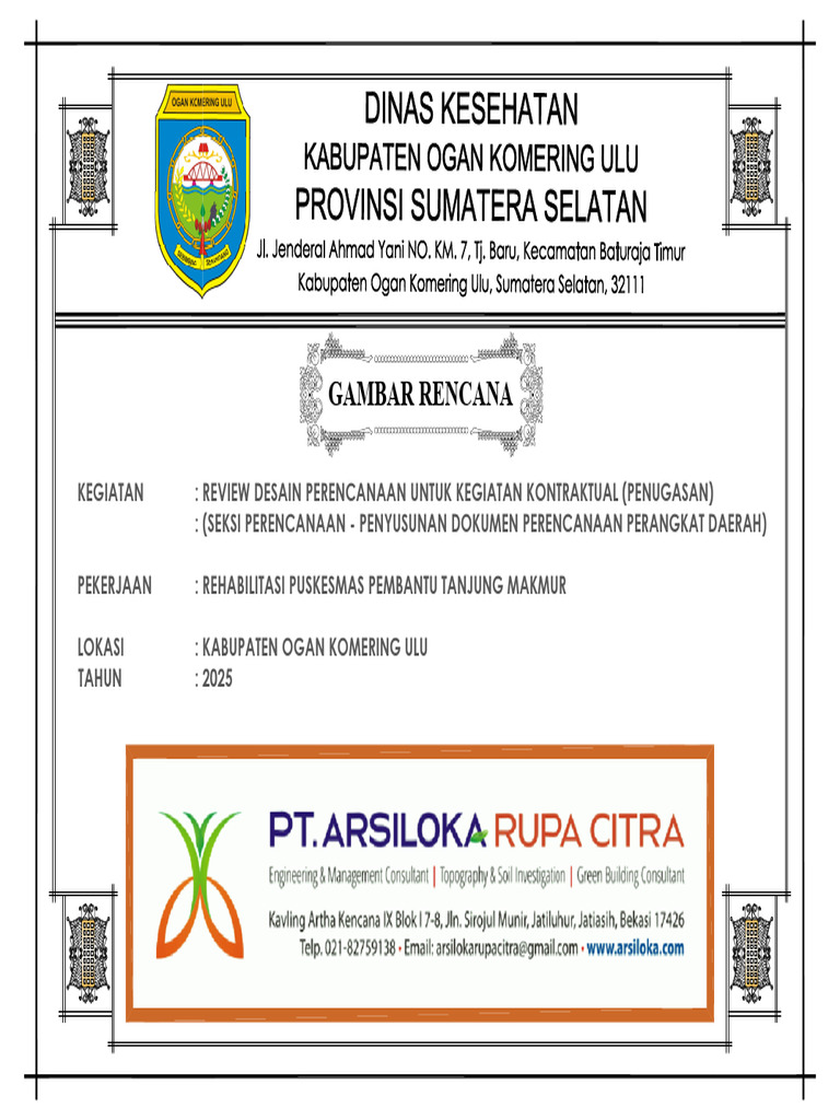 Gambar Rev VIII Pustu Tanjung Makmur | PDF