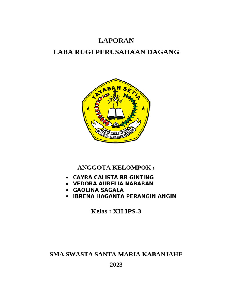 Laporan Laba Rugi Perusahaan Dagang | PDF
