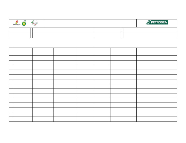 UCC-HSSE-FO-0096 Standby Attendant Record Entry Exit Log | PDF