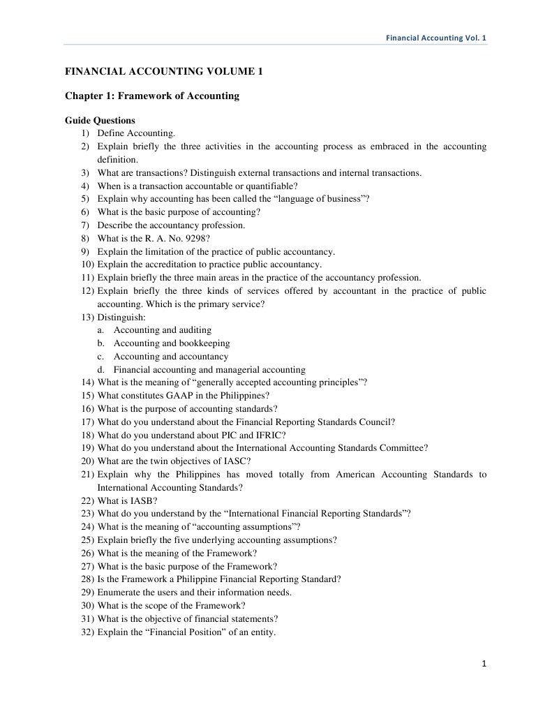 Financial Accounting Volume 1 | Download Free PDF | Financial Statement ...