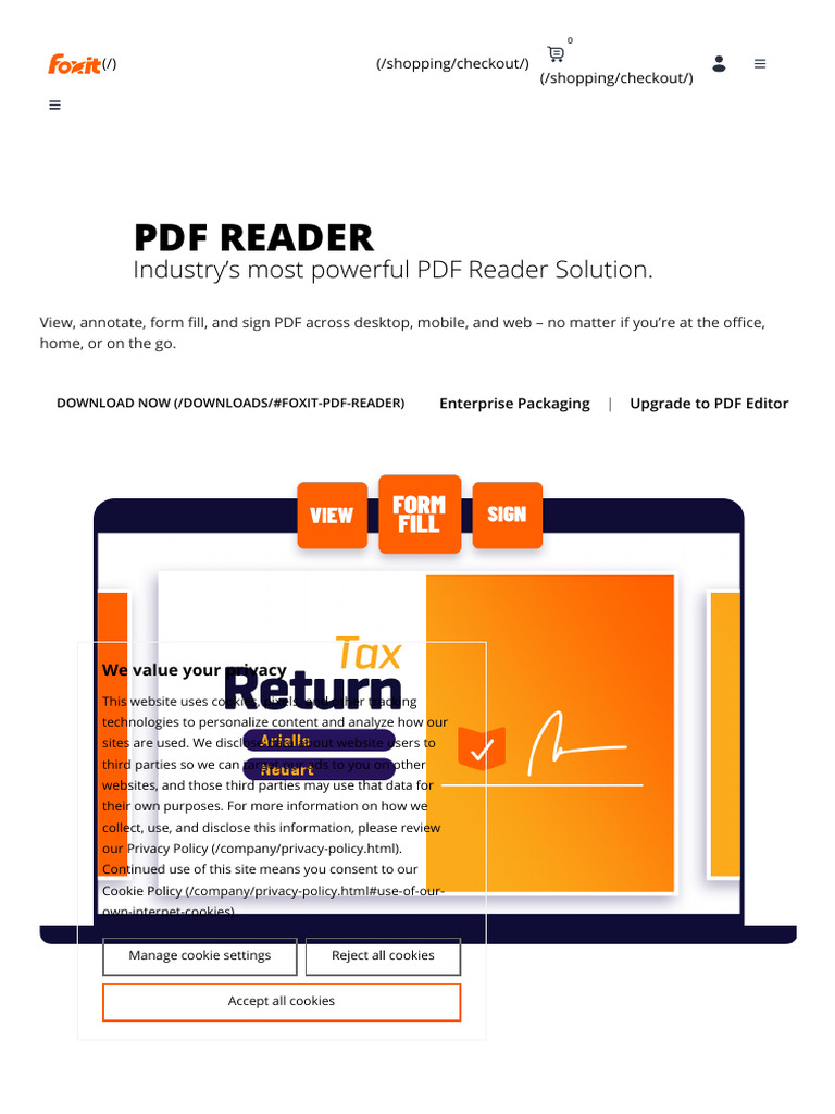 Free PDF Reader - Download and View PDFs - Foxit | PDF | Http Cookie | Computing
