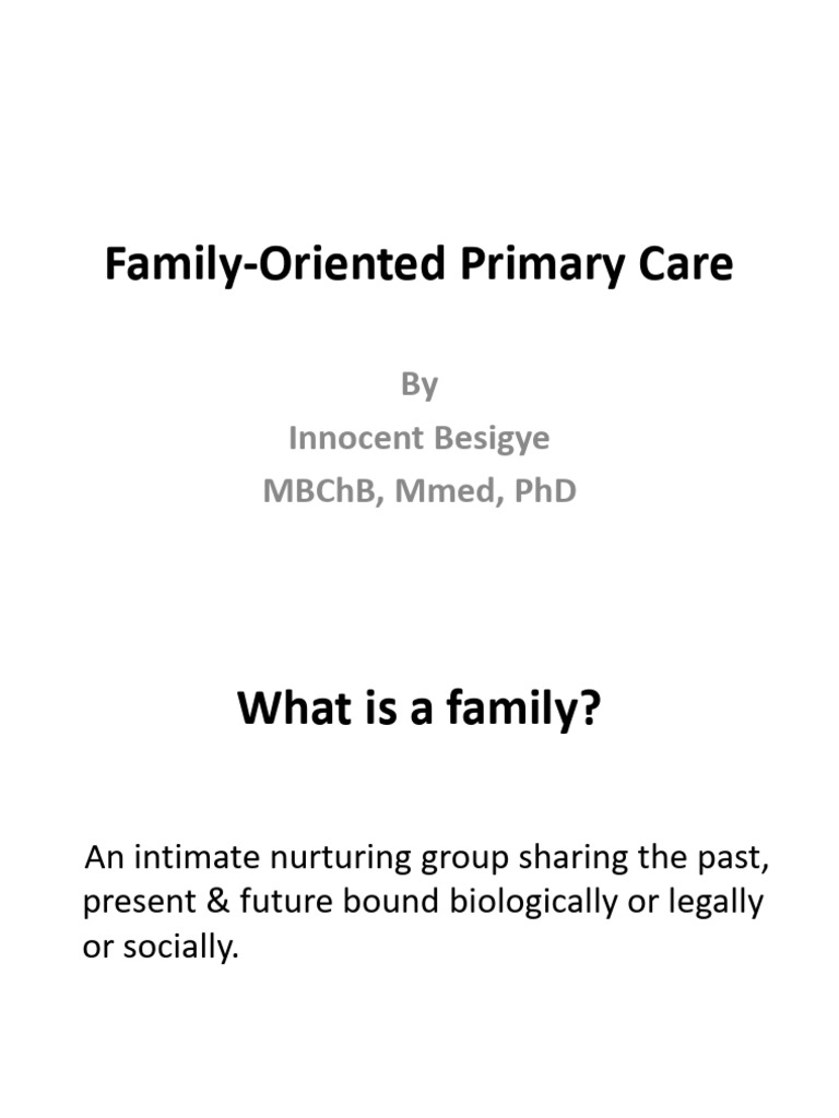 Family-Oriented Primary Care | PDF | Psychotherapy | Health Care