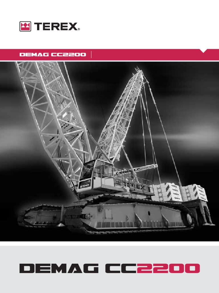 Demag CC2200 Datasheet LBS | PDF | Crane (Machine) | Construction Equipment