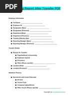 Employee Transfer Checklist Template | PDF