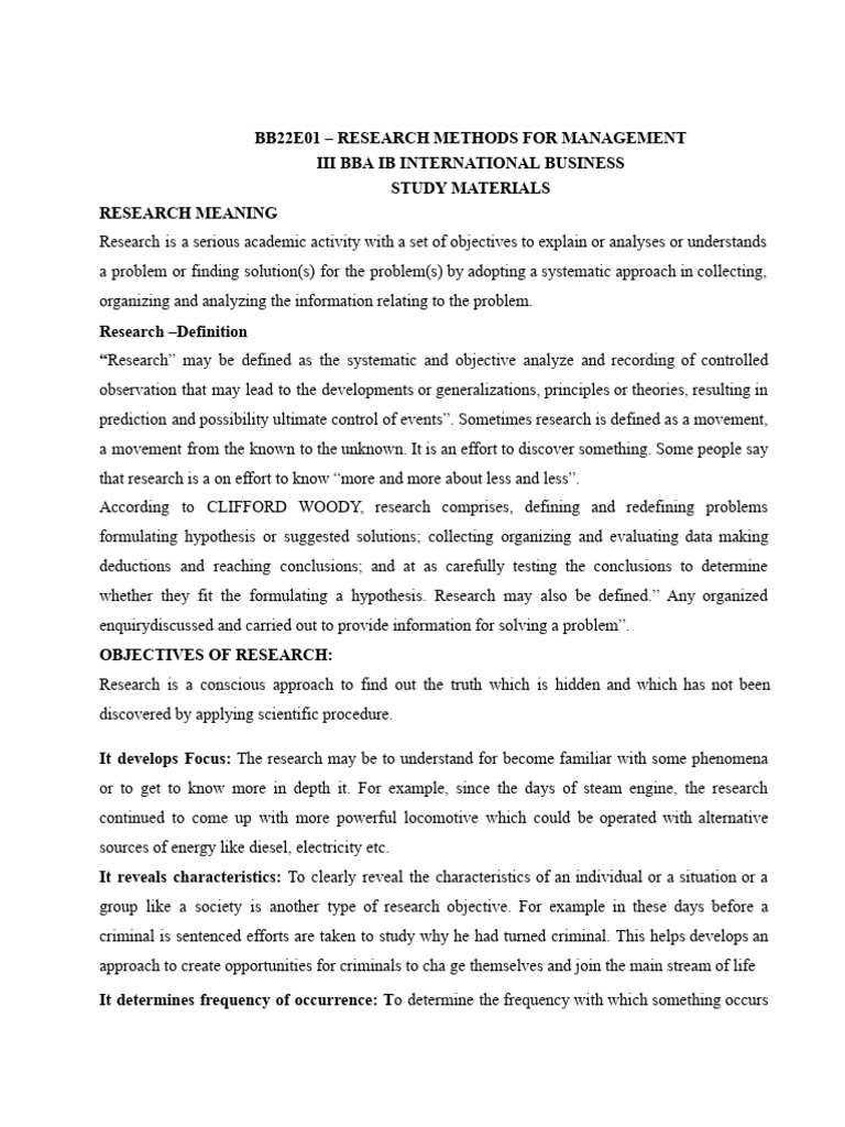 Research Methods For Management | PDF | Sampling (Statistics) | Methodology