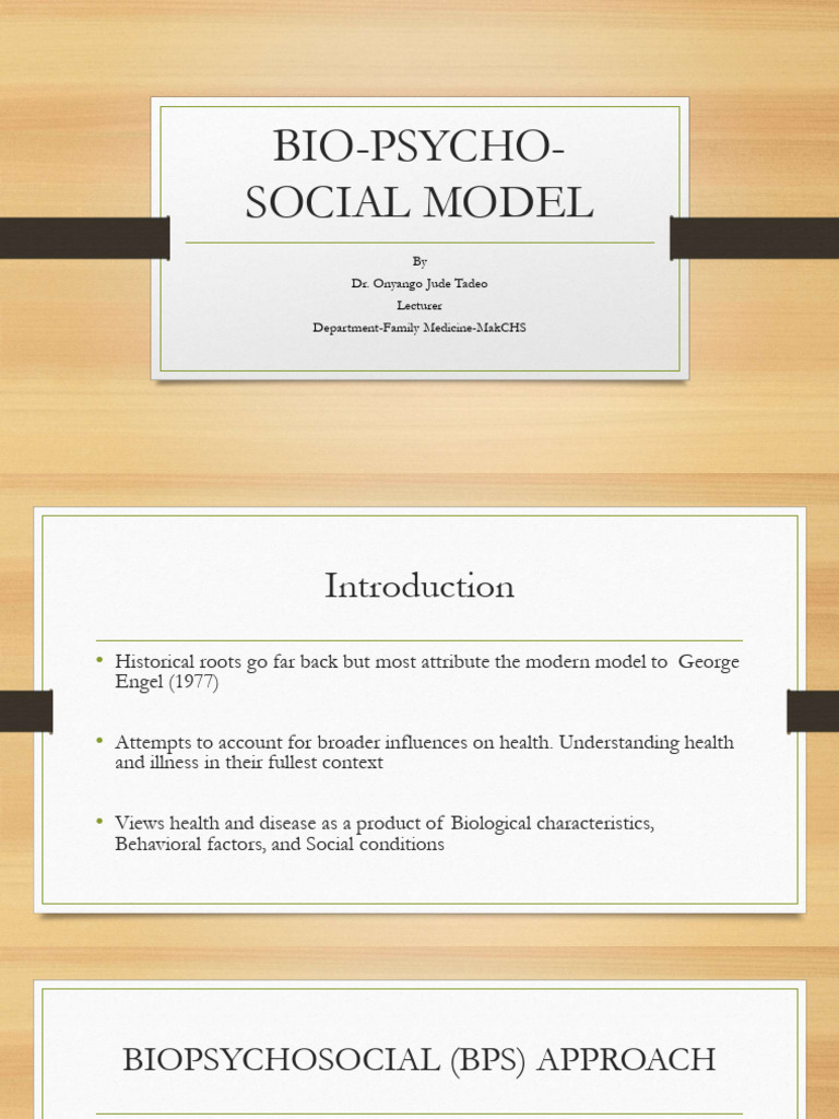 Biopsychosocial. Bps. Model. 28-05-2025.Pptx. Students | PDF