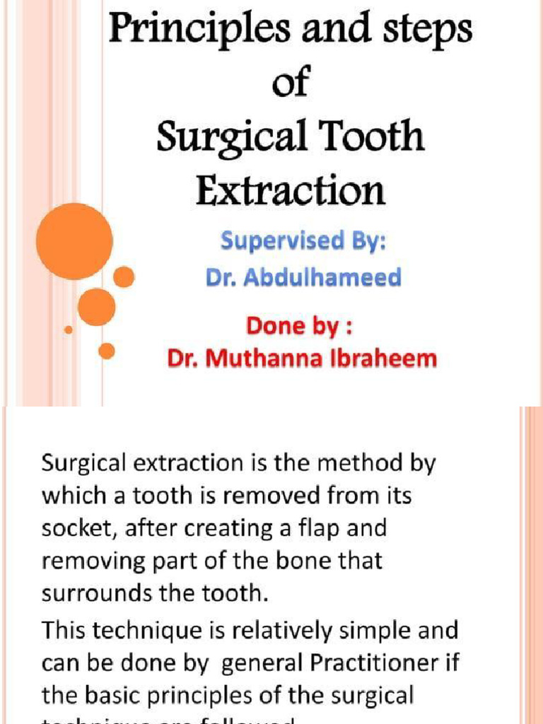 Surgical Extraction | PDF