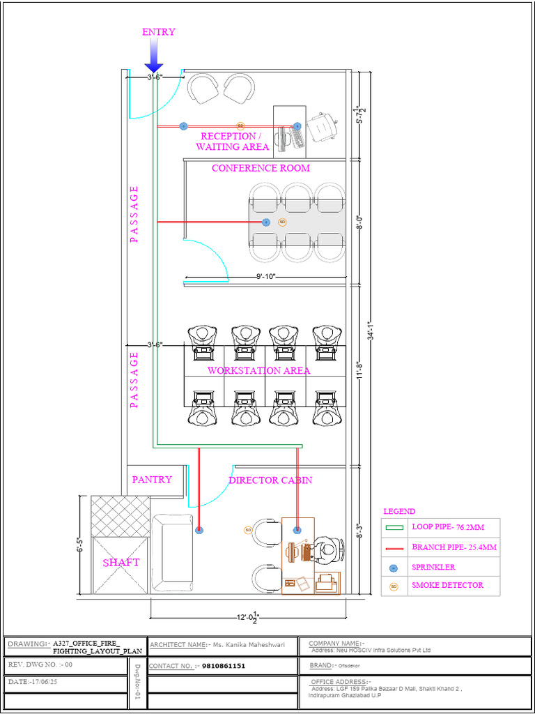 【Split】 a327 Fire Fighting Layout 17-06-25-Model | PDF | Fires