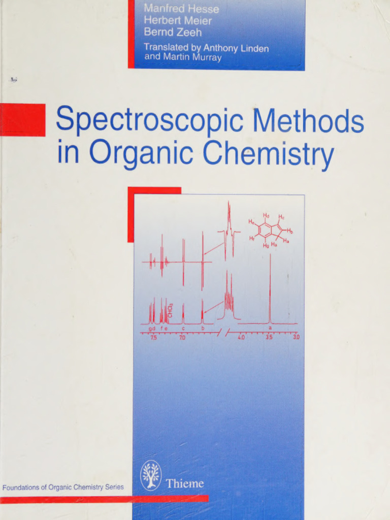 Spectroscopic Methods in Organic Chemistry | PDF | Absorption ...