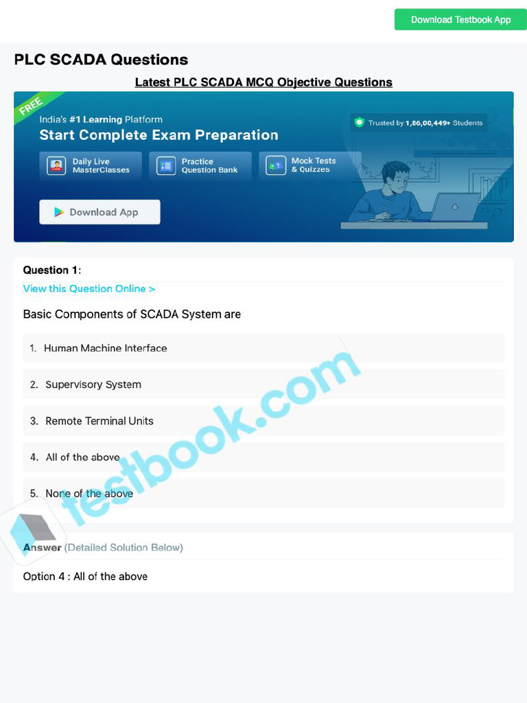 PLC Scada Questions | PDF