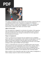 The History of Dodgeball | PDF | Games Of Physical Skill | Ball Games