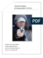 Social Studies Sba Guide 2025 | PDF