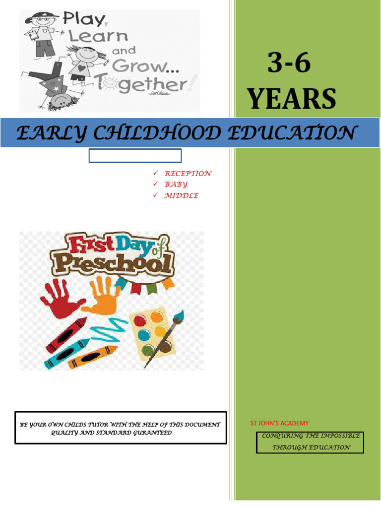Early Childhood Education Test Booklet | PDF | Chess Theory | Chess