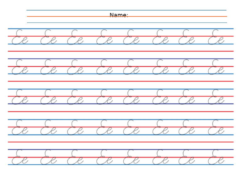 Cursive Writing Alphabet | PDF