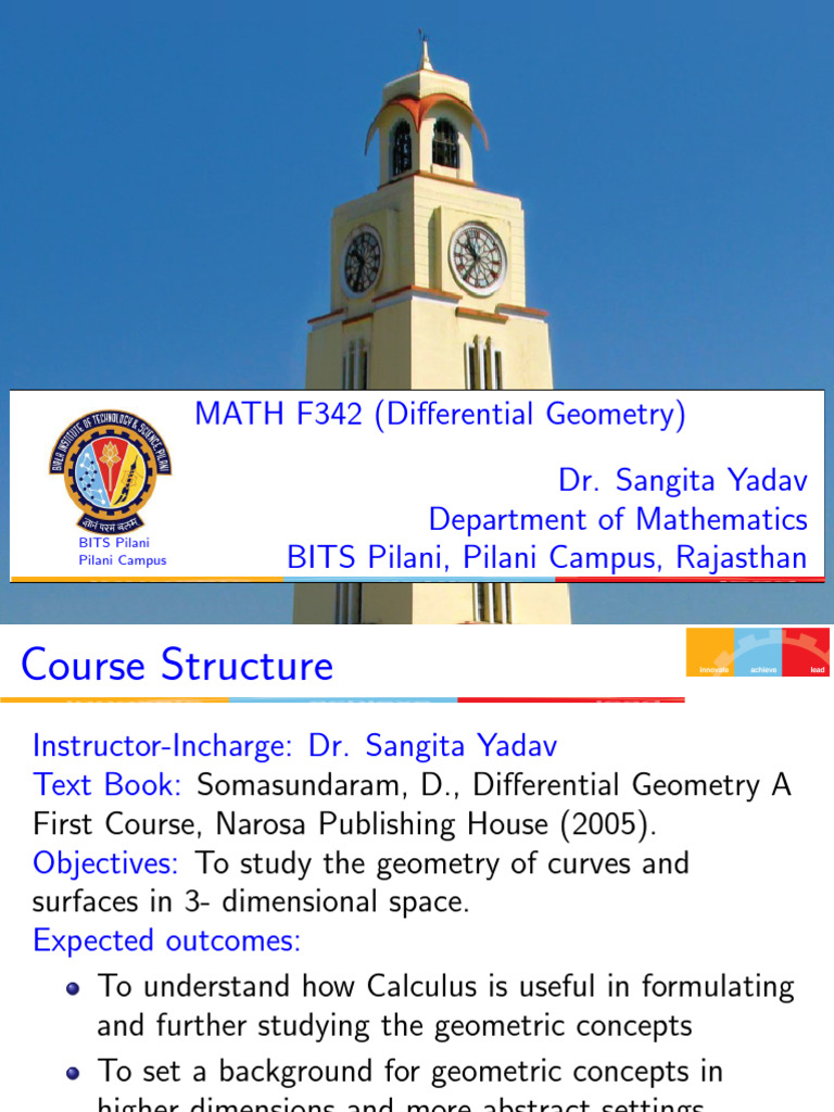 Differential Geometry Basics | PDF | Equations | Curve