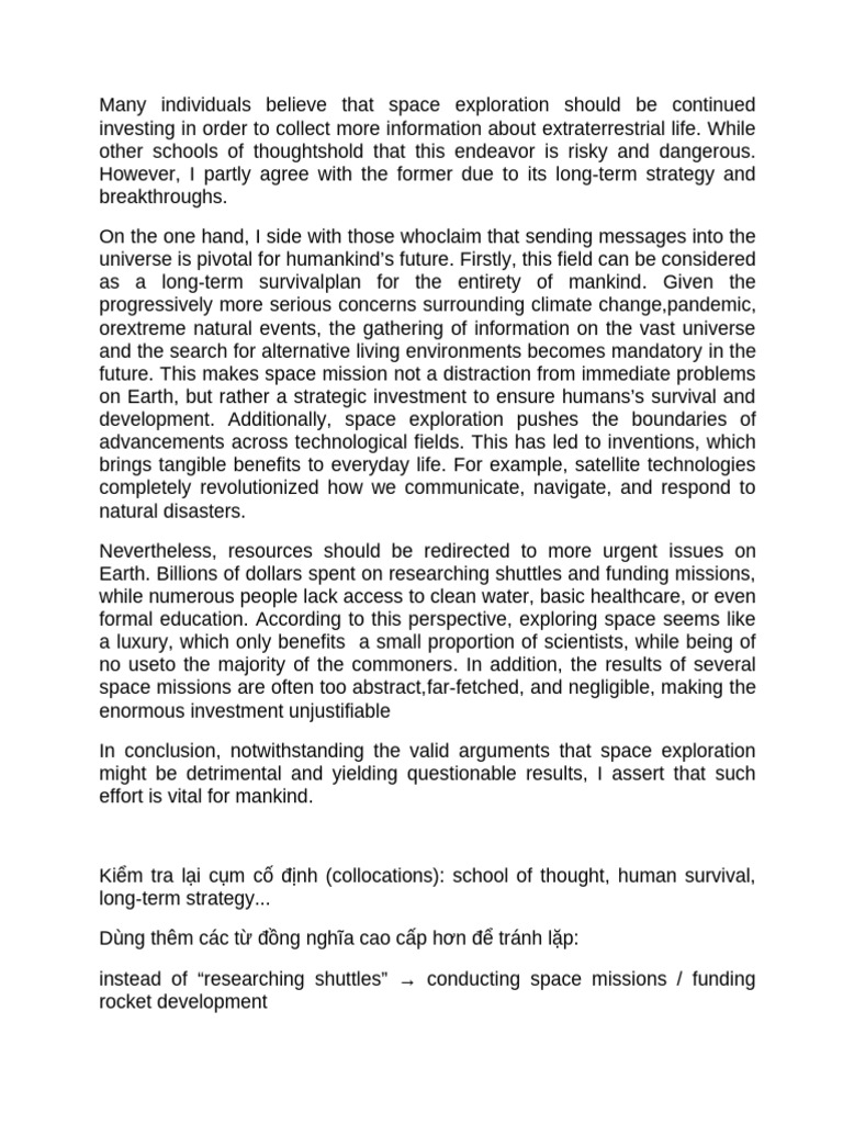 The Importance of Space Exploration | PDF