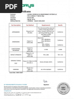 Ashirvad Pipes Pvt. LTD., Bangalore: Test Report of CPVC Pipes As Per ...