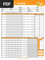 Cricket Score Sheet Template | PDF