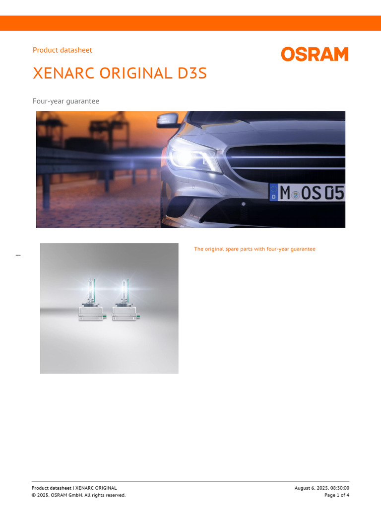 ZMP 61165 Xenarc Original d3s | PDF