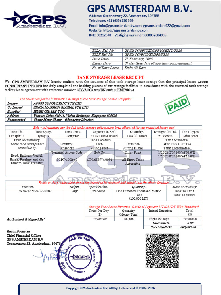 Tank Storage Lease Agreement Details | PDF