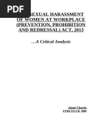 Vishakha Judgment: Workplace Harassment Guidelines | PDF | Sexual Harassment | Justice