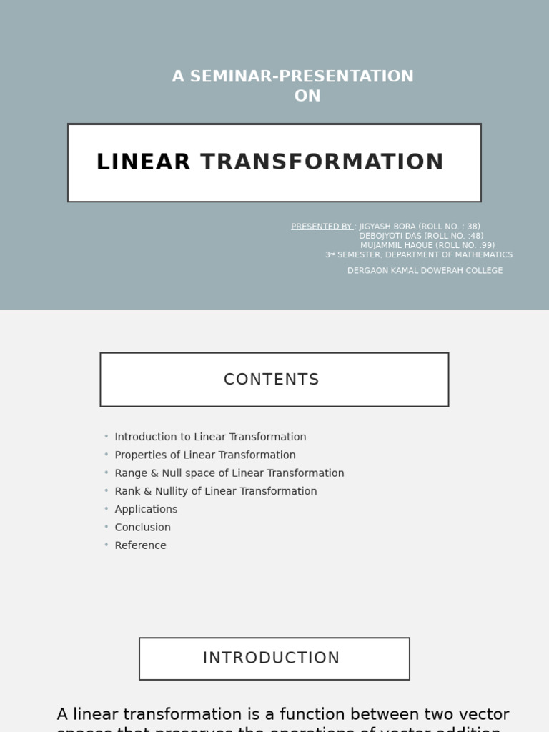 Linear Transformation 2 | PDF | Linear Map | Matrix (Mathematics)