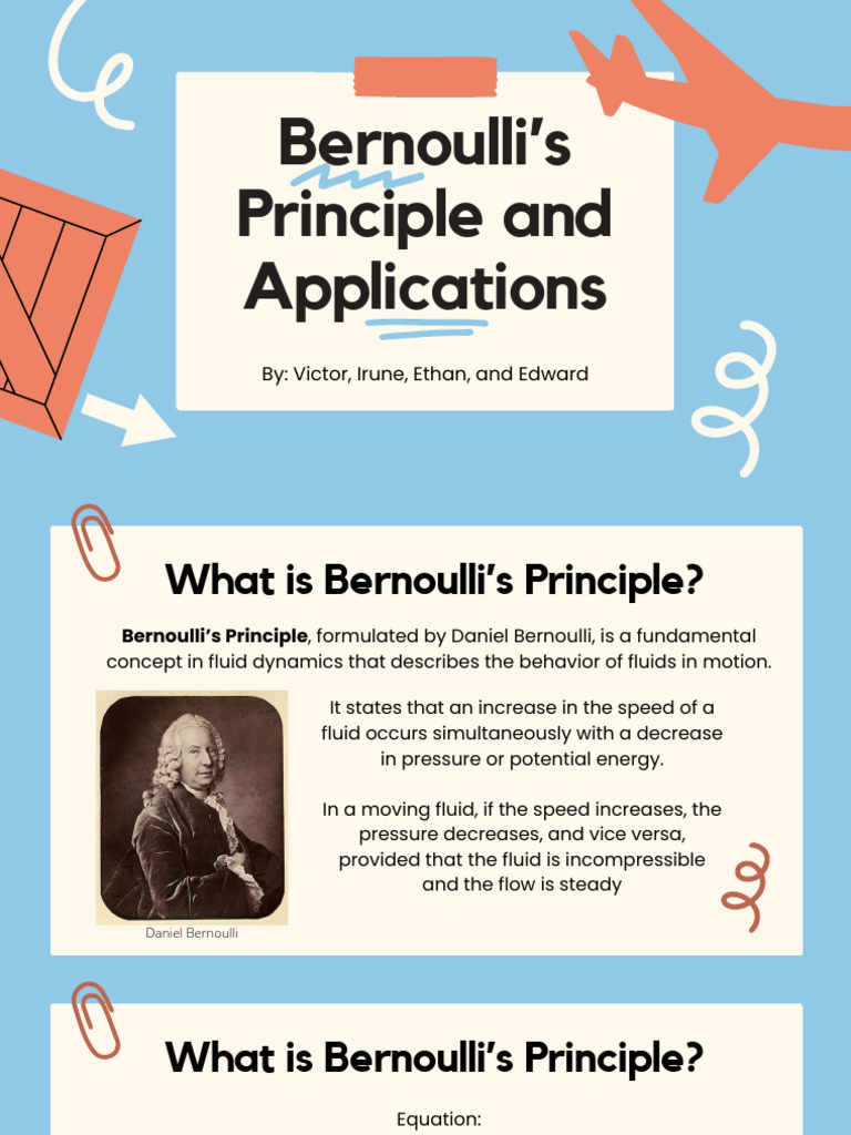 Bernoulli's Principle | PDF | Aerodynamics | Lift (Force)