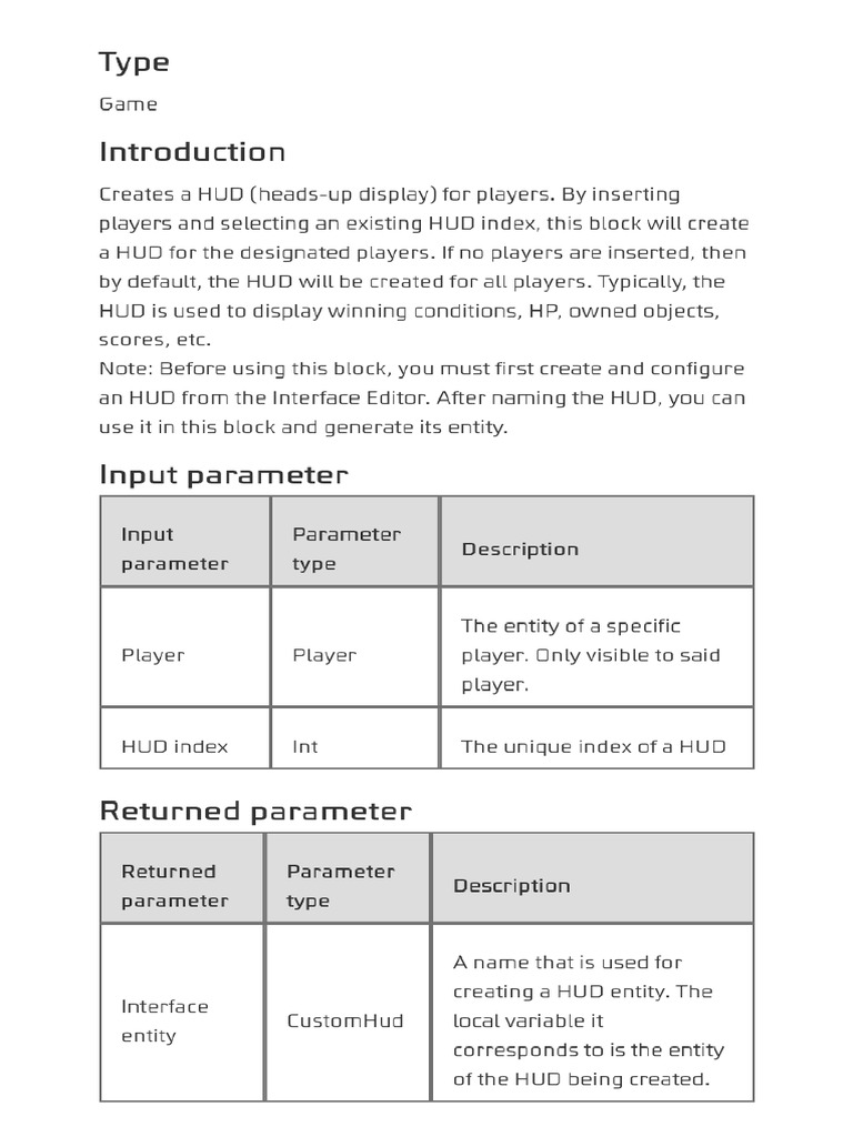 Create Custom HUD | PDF