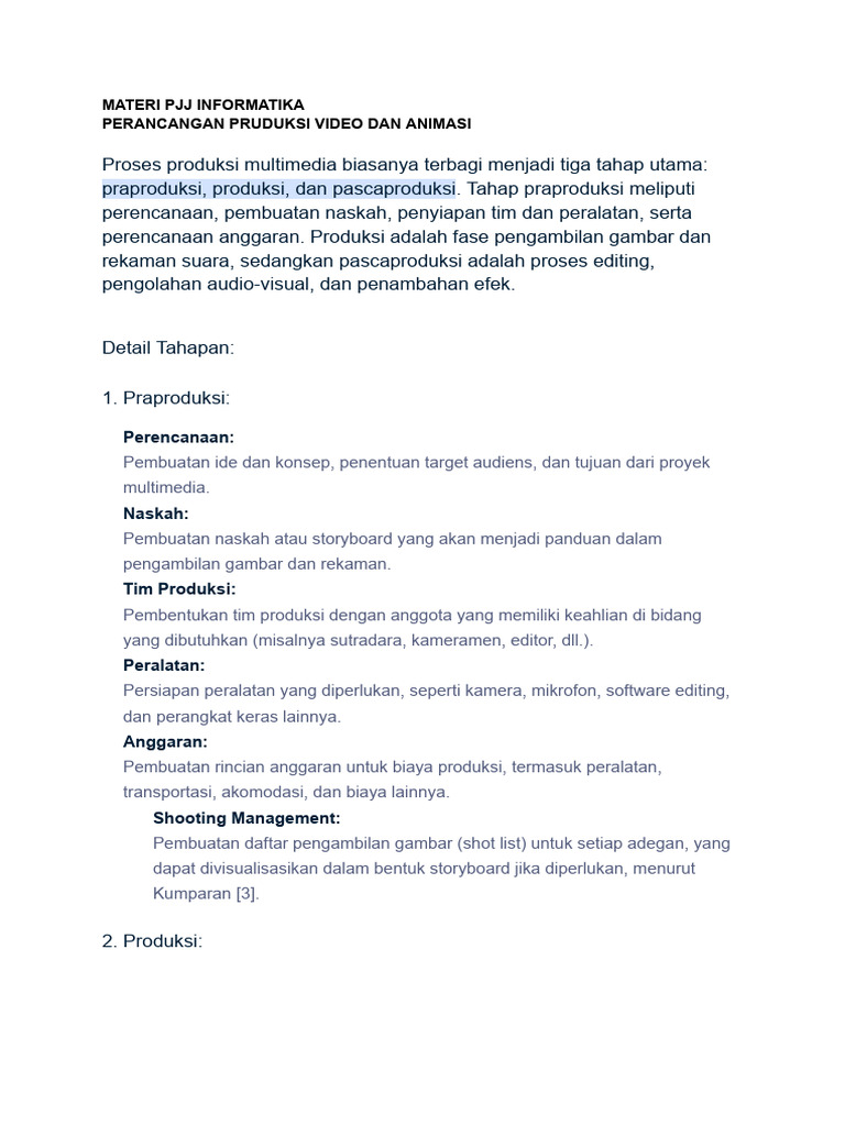 Materi PJJ Informatika | PDF