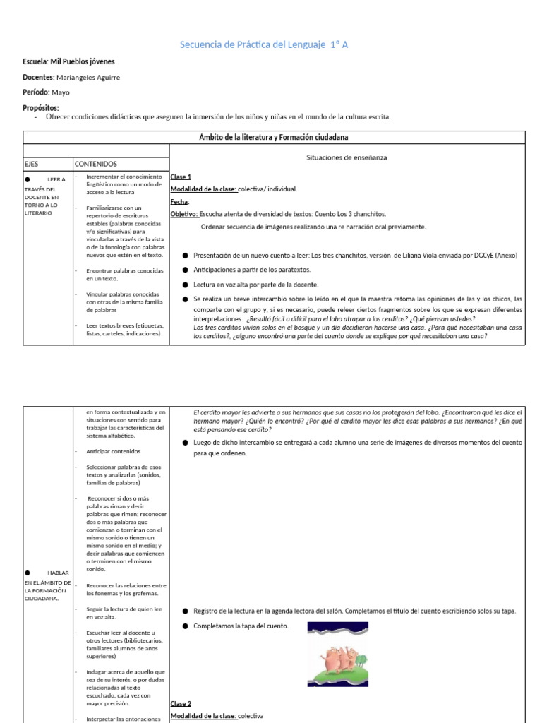 Secuencia Pdl Junio 1ro 2024 | PDF | Cuentos | Póster