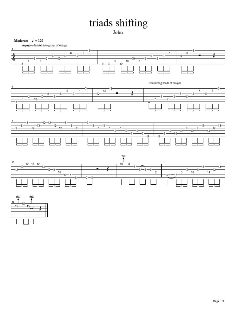 Triads Shifting | PDF