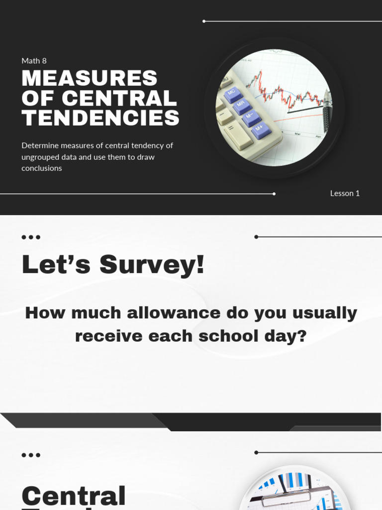Central Tendency Measures Explained | PDF | Arithmetic Mean | Mode ...